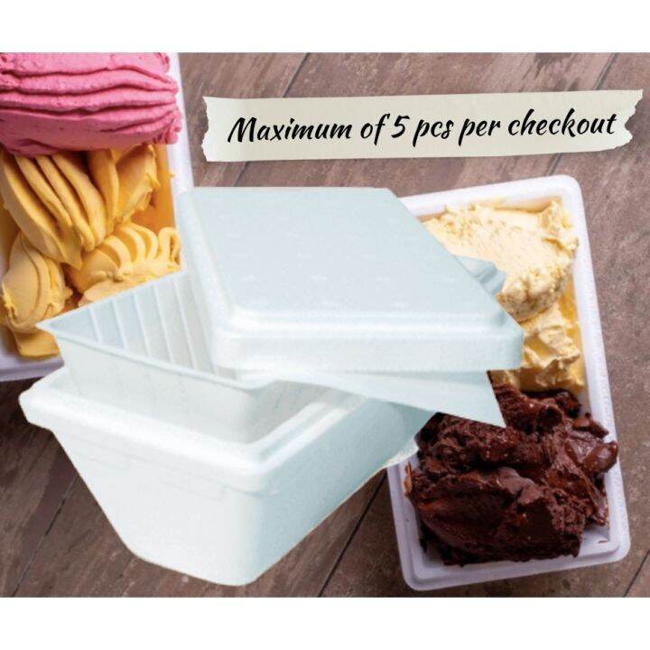 【Lin enough】☂ Ice Cream Gelato Other Frozen Goods Polystyrene Boxes ...