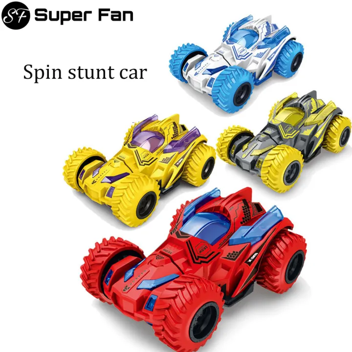 （Super Fan) Kids Toy Car Fun Double-Side Vehicle Inertia Safety ...