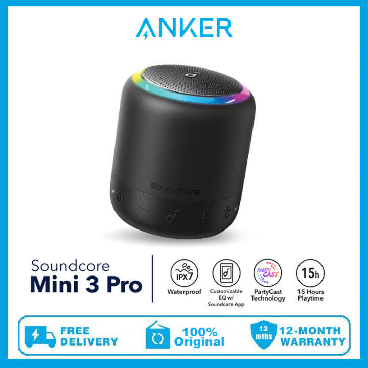 Anker Soundcore Mini 3 Pro Portable Bluetooth Speaker with BassUp and ...