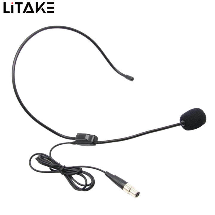 Mini Microphone Professional Wireless Headworn Microphone With 1 M ...