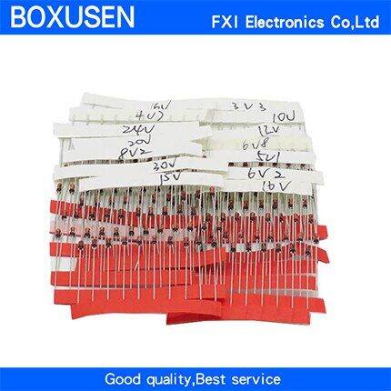 1/2w 0.5W regulator 3.3-30V 14VALUES*10PCS=140PCS Zener Diode Assorted Assortment Set New ...