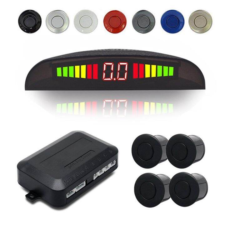 4 Sensors Buzzer 22mm Car Parking Sensor Kit Reverse Backup Radar Sound