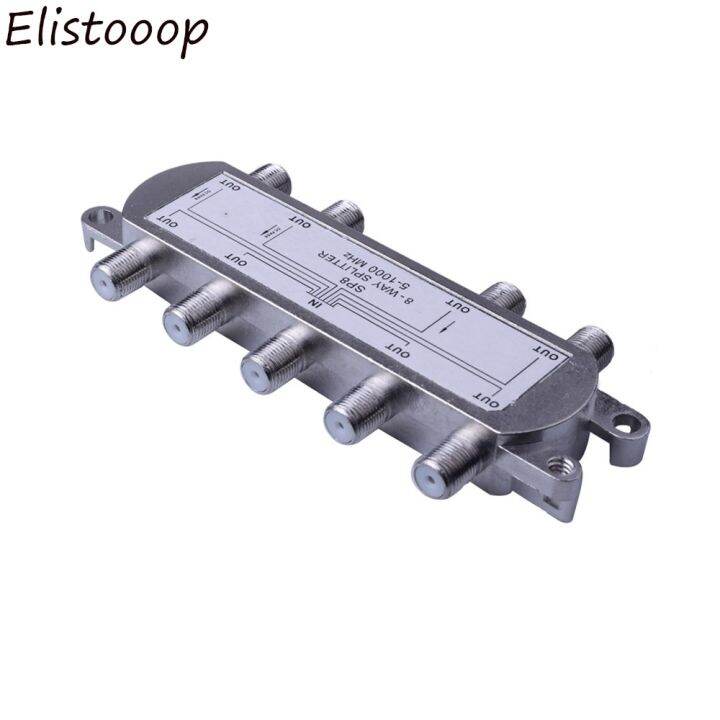 Coaxial Diplexer Combiner Splitter 8 Way Coaxial Cable Splitter - 8 Sat ...