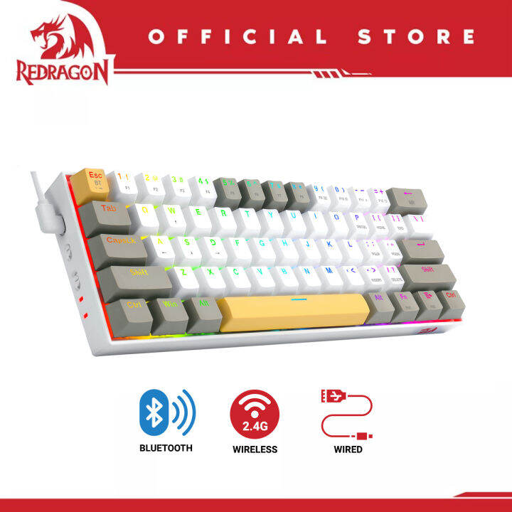 Redragon Draconic Pro K530 RGB Support Bluetooth 5.0 wireless 2.4G USB ...