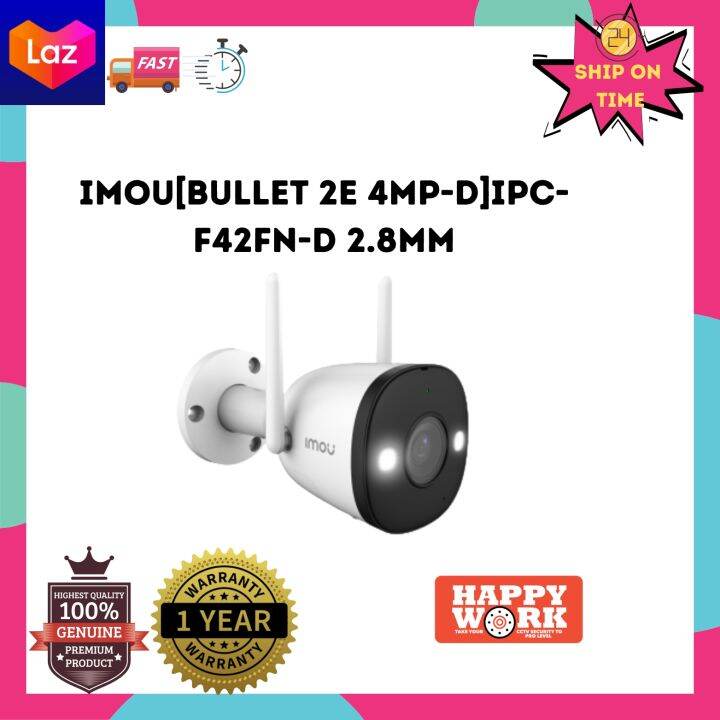 Imou Bullet 2E 4MP-D IPC-F42FN-D 2.8mm Wifi Camera Full Color | Lazada PH