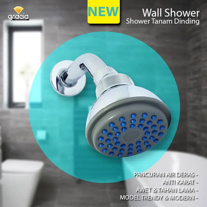 Shower Tanam Pancuran Hujan Shower Kamar Mandi Tanam Wall Shower ...
