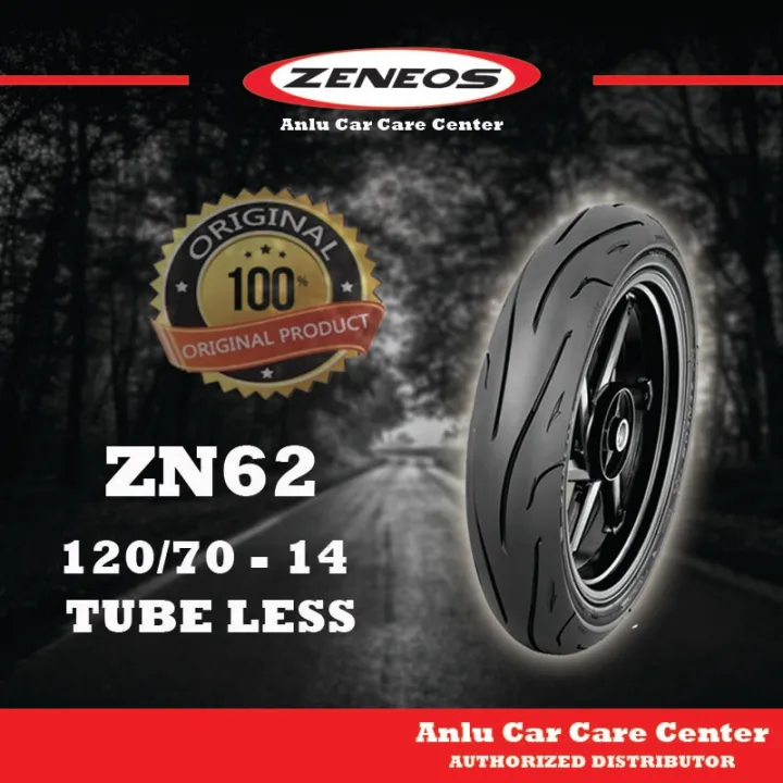 120/70 R14 ZN62 ZENEOS Motorcycle Tire Tubeless | Lazada PH