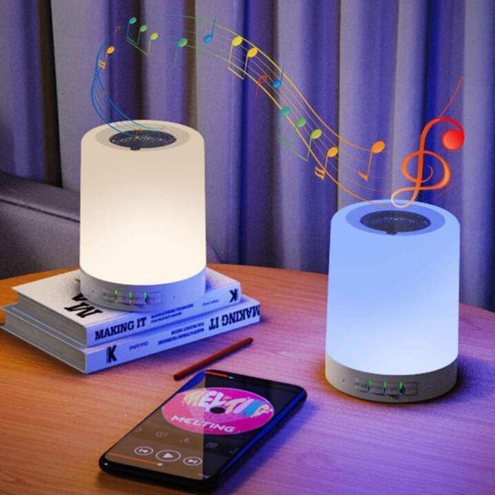 AI Smart Bluetooth Speaker Colorful Night Light High Volume Wireless ...