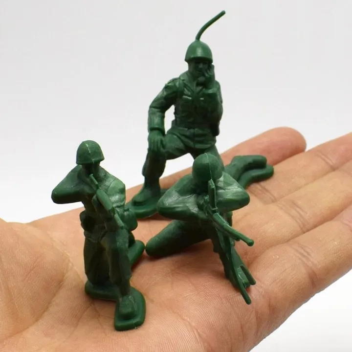 12Pcs/Set Soldier Model Sandbox Game Military Plastic Toy Soldier Army ...