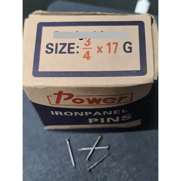 (1 BOX) 500G IRON PANEL PINS 3/4'' x 17G'' SIZE / 3/4"PAKU SILING. | Lazada