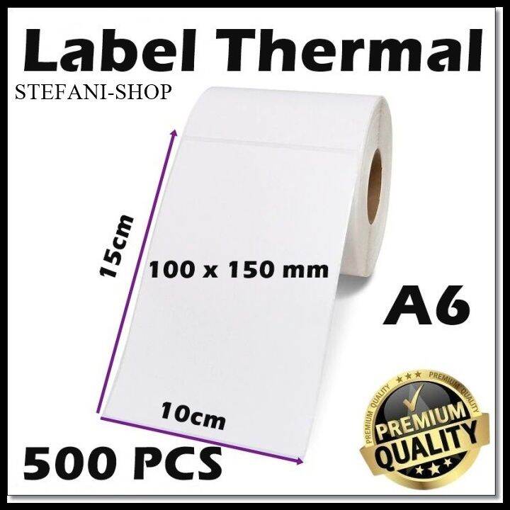 Kertas Label Sticker 100x150 mm isi 500 - A6 Thermal | Lazada Indonesia
