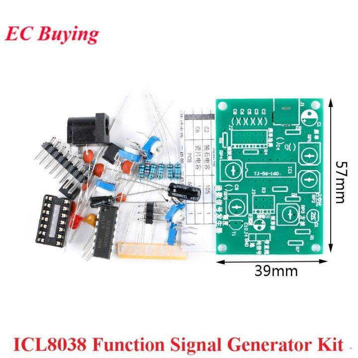 ICL8038 Function Signal Generator DIY Kit Set Multi-channel Sine ... ICL8038 Function Signal Generator DIY Kit Set Multi-channel Sine ...