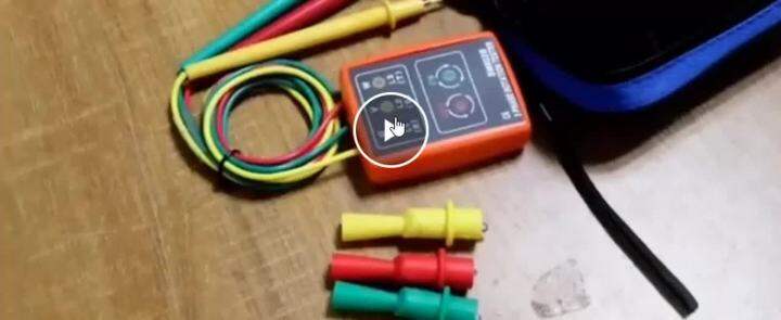 Blusunsolar 3 Phase Rotation Tester Digital Phase Indicator Detector