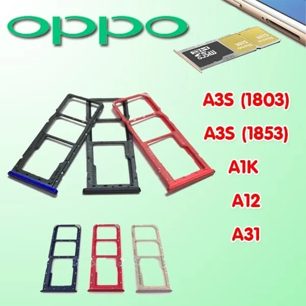 ถาดซิม Oppo A3S 1853 ถาดซิมนอก ออปโป้ A3s (1853) ** ช่องจิ้มซิมอยู่ ...