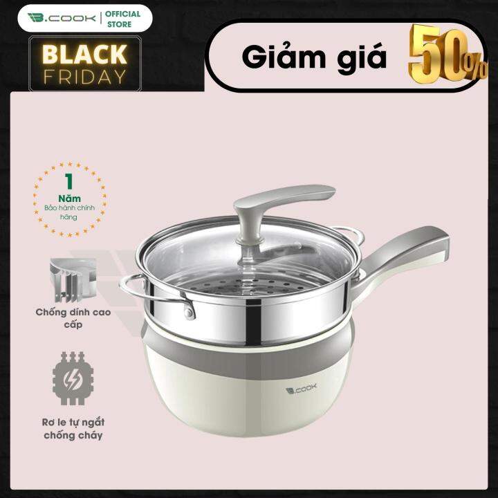 Nồi điện đa năng phủ chống dính cao cấp - Nồi lẩu điện gia đình Bcook 1 ...