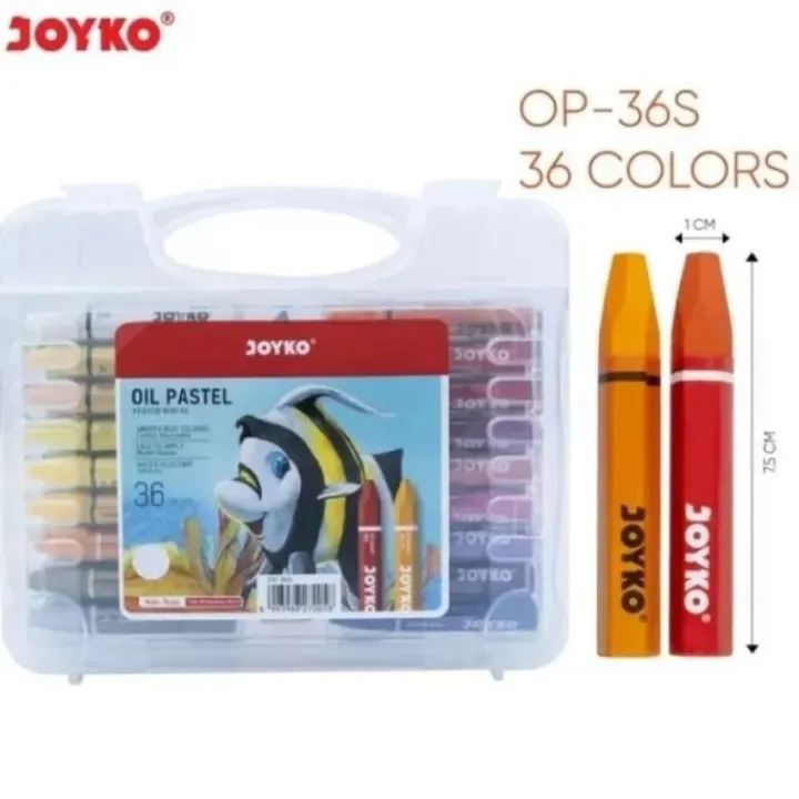 Crayon Joyko Oil Pastels 36 Warna Case Merek Joyco | Lazada Indonesia
