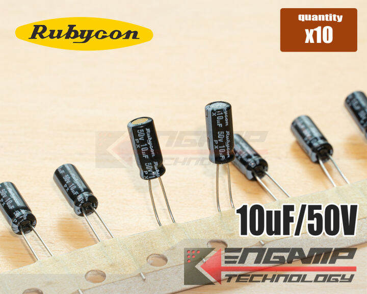 (10ตัว) [E-CAP] 10uF/50V 105ºC Rubycon PX ø5xH11.5mm P=2.5mm | Lazada.co.th