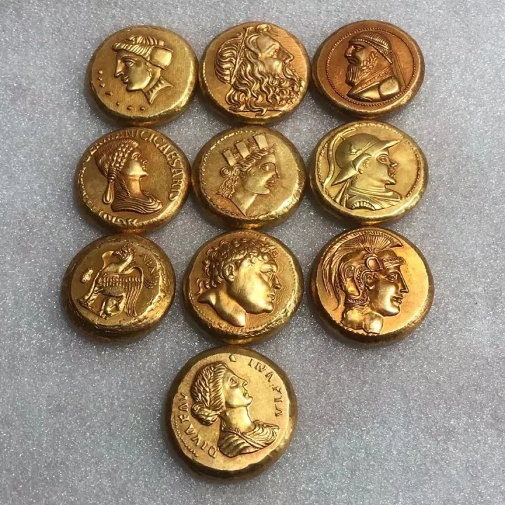 Ancient Roman Gold Coins Handmade Double-Sided Roman Coins | Lazada PH
