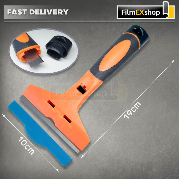 มีดขูดทำความสะอาดกระจกมีด ขูดสี ลอกฟิล์ม คัตเตอร์ขูดสี เครื่องมือติดฟิล์ม Scraper SCR-16 ...