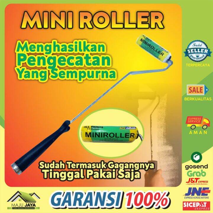 Kuas rol kapal Mini Roll Roller Paint Kuas Roll Cat Kecil | Lazada ...