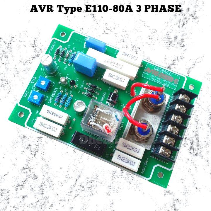 AVR Genset Universal Type E110-80A 3 Phase AVR Generator E110-80A 3 ...