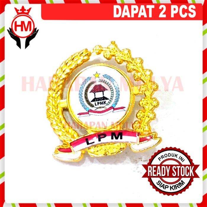 Pin LPM Model Padi Dan Kapas Pin Bros Logo LPMK - Harapan Mulya / 2 pcs ...