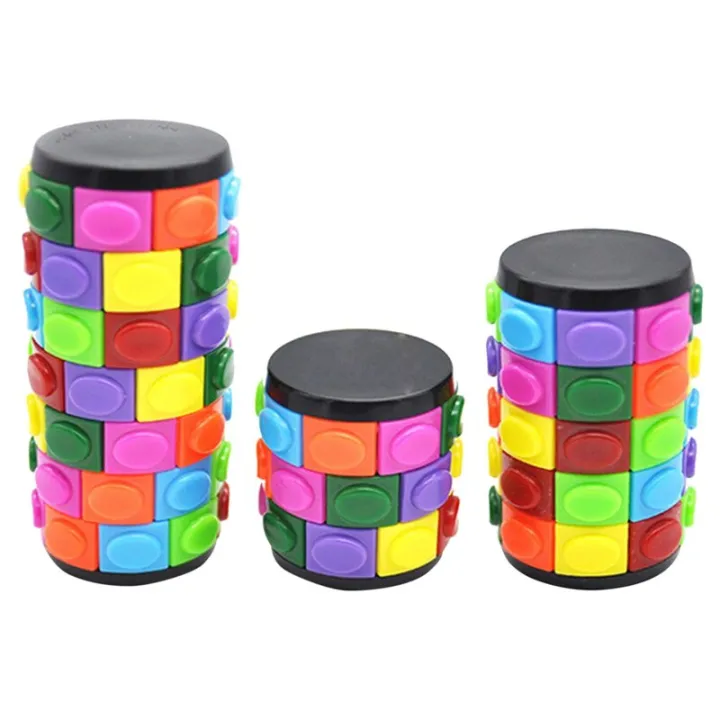 Colorful Magic Tower Cube Educational 3/5/7 Layer Creative Sliding 3D ...