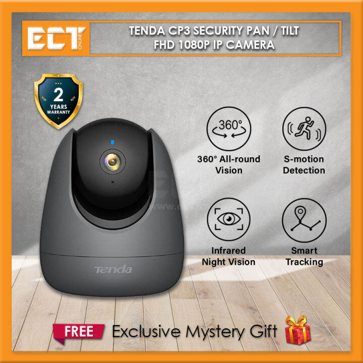 Tenda CP3 Security Pan / Tilt FHD 1080P IP Camera with Full Duplex Two ...