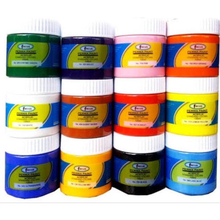Focus Perma Paint Acrylic ------ ( 100 ml ) | Lazada PH