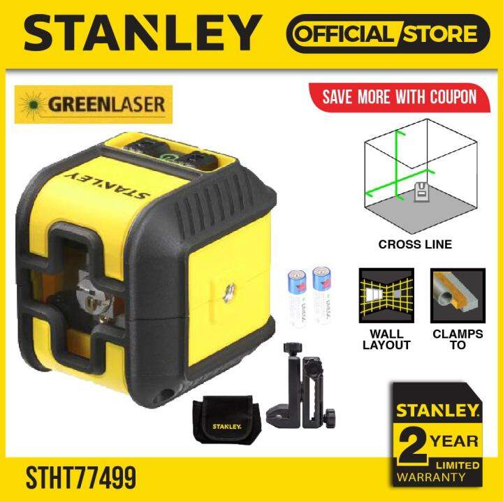 STANLEY STHT77499 CROSS90 CROSS LINE LASER LEVEL GREEN LASER [ RANGE ...