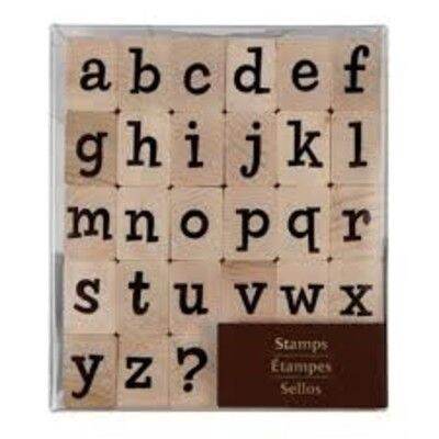 Recollections Wood Stamps Alphabet | Lazada PH