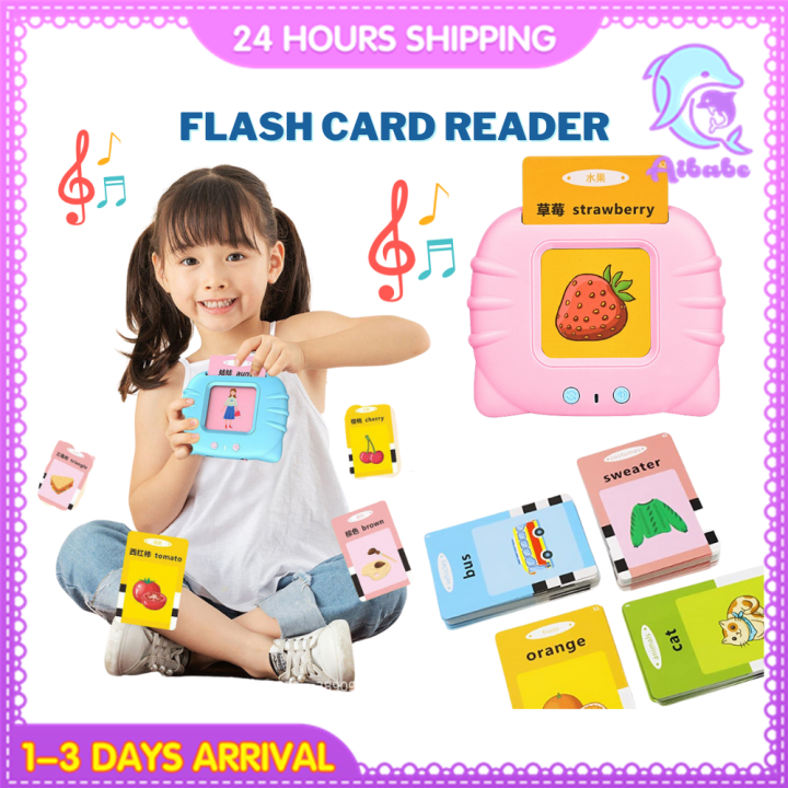 Early Learning Flash Cards Reader Machine 112pcs Cards 224 words Early ...