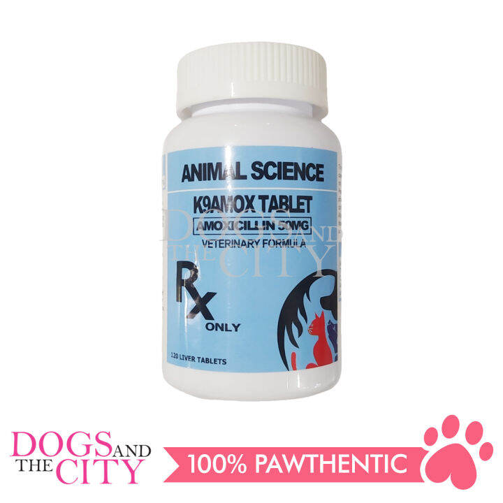 ANIMAL SCIENCE K9 Amoxicillin 50mg Tablets 120 Tablets for Dogs and ...