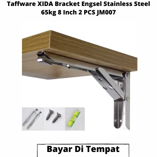 Taffware XIDA Bracket Engsel Stainless Steel 65kg 8 Inch 2 PCS JM007 ...
