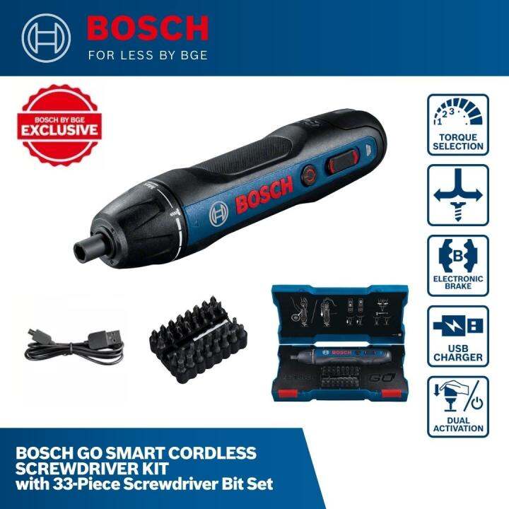ALL NEW Bosch GO Smart Cordless Screwdriver Kit | Lazada PH