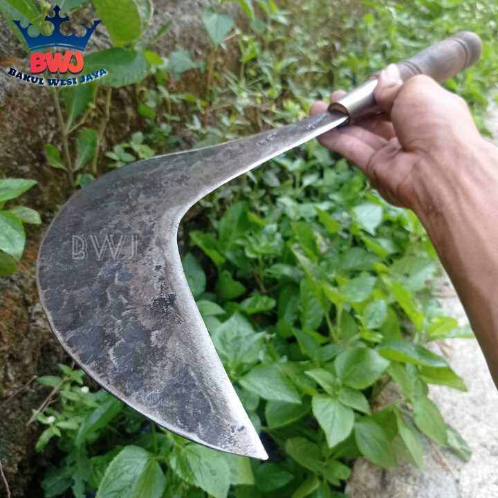 Sabit Rumput Ukuran Besar Isen Wojo - Arit Baja Isen Tebal Lebar Super Tajam - Arit Sabit Baja ...