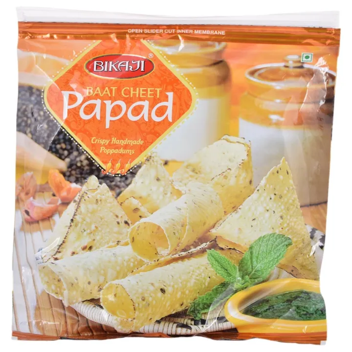 สินค้าเข้าใหม่ Premium 🔹 Bikaji Papad Baat Cheet 400g ขนมแผ่นกรอบ ทำจาก ...