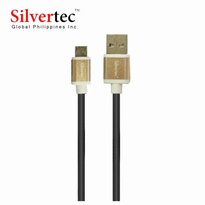 SILVERTEC NMU10 1M DOUBLE SIDED USB TO MICRO USB BRAIDED | Lazada PH