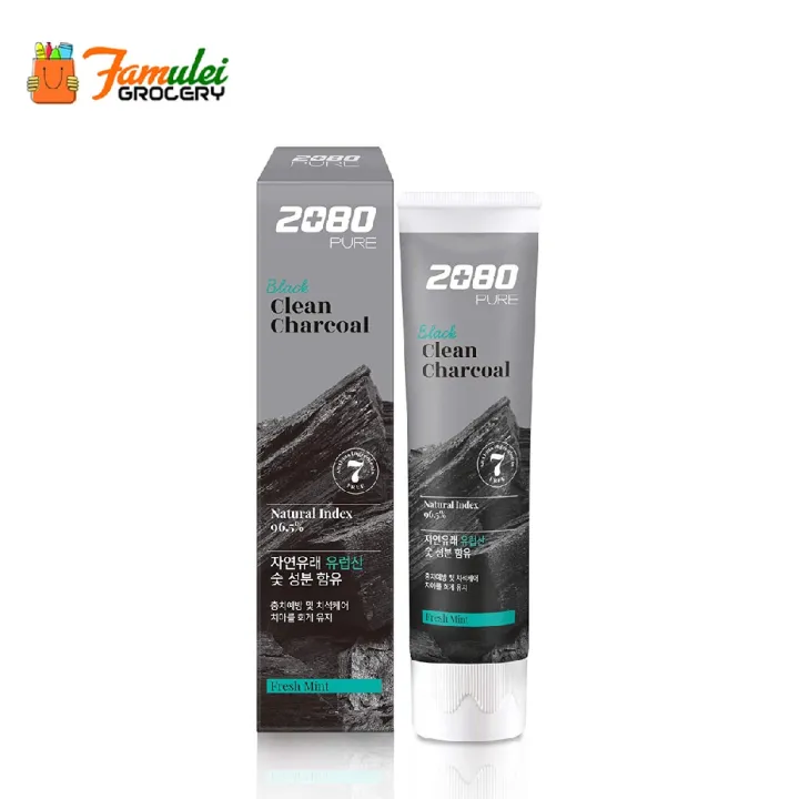 9O;2080 Pure Black Charcoal Toothpaste 120G | Lazada PH