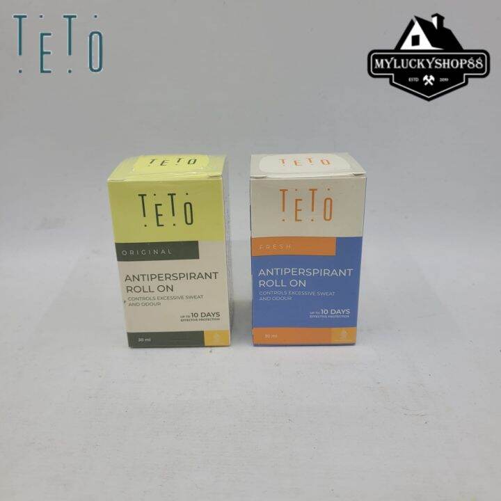 Teto Antiperspirant Deodorant Roll On 30ml Original Fresh BPOM MUI ...