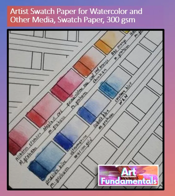 Artist Swatch Paper for Watercolor and Other Media, Swatch Paper, 300 ...