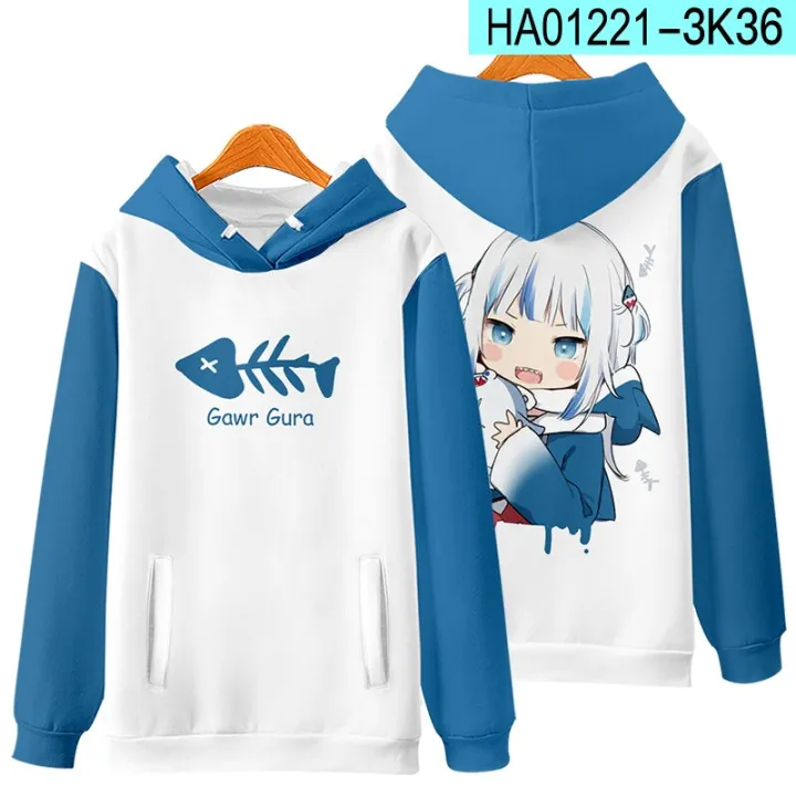 Hoodies Gawr Gura Cosplay Hoodie Cool Print Sweatshirt figure print ...
