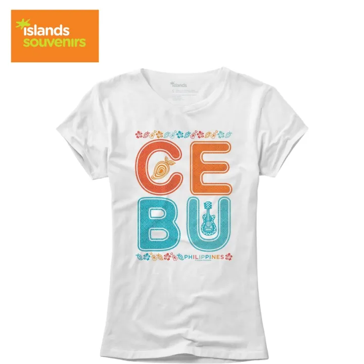 Islands Souvenirs Cebu Simpoly Ladies' Shirt White | Lazada PH