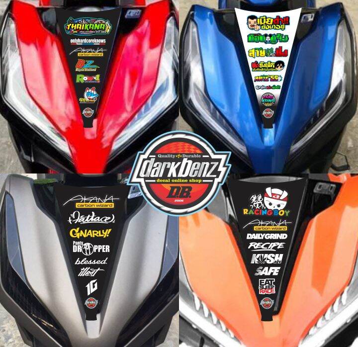 F-Series Design Front Panel Sticker for Honda Click Game Changer ...