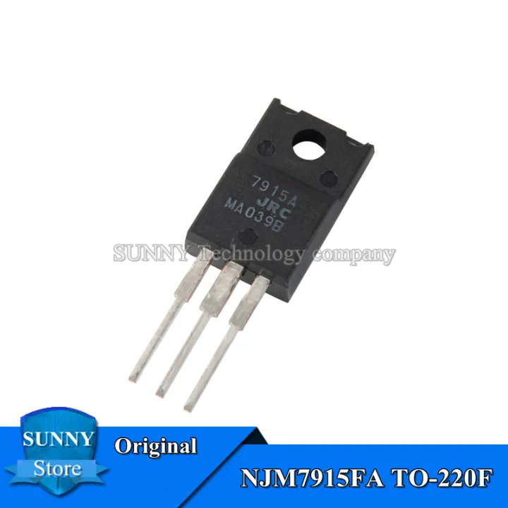TO-220F NJM7915FA JRC7915A 7915A LM7915 TO220F Regulator Tiga Terminal ...