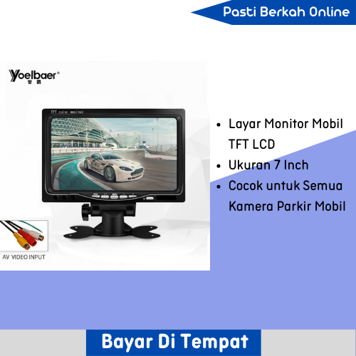 Layar Monitor Mobil LCD 7 Inch Menggunakan Teknologi TFT dengan Remote ...
