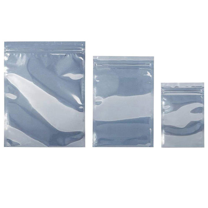 NFYKY Resealable Package Bag Double Layer Silver Gray Waterproof ...