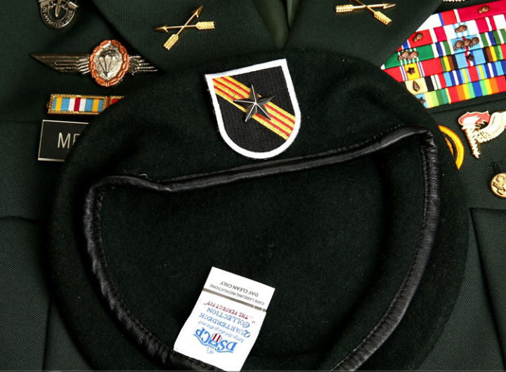 Vietnam War Us Army Special Forces Group Green Beret Cap 5th Group 1 ...