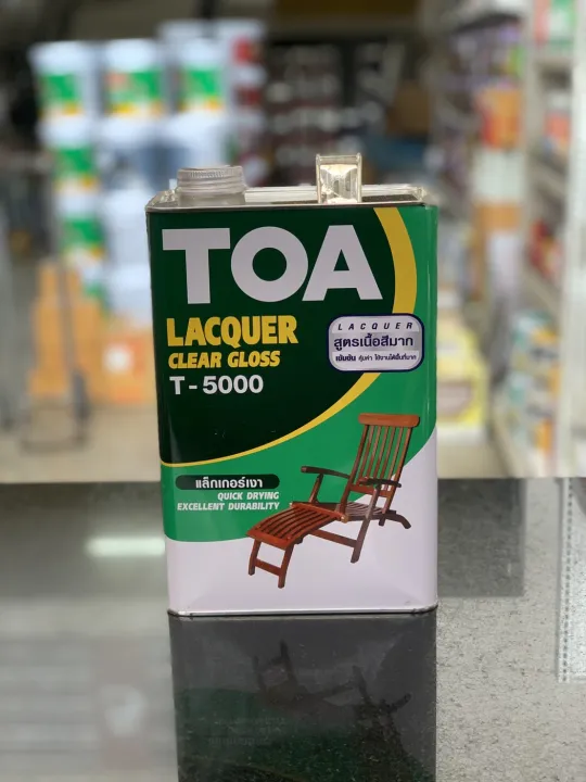แลคเกอร์เงา TOA LACQUER CLEAR GLOSS T-5000 (3.785 ลิตร) | Lazada.co.th