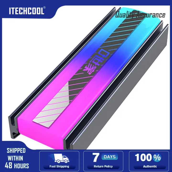 M.2 SSD Heatsink Passive Heat 5V 3Pin ARGB 2280 Solid State Hard Disk ...